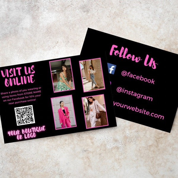 Clothing Store Business Card - Etsy
