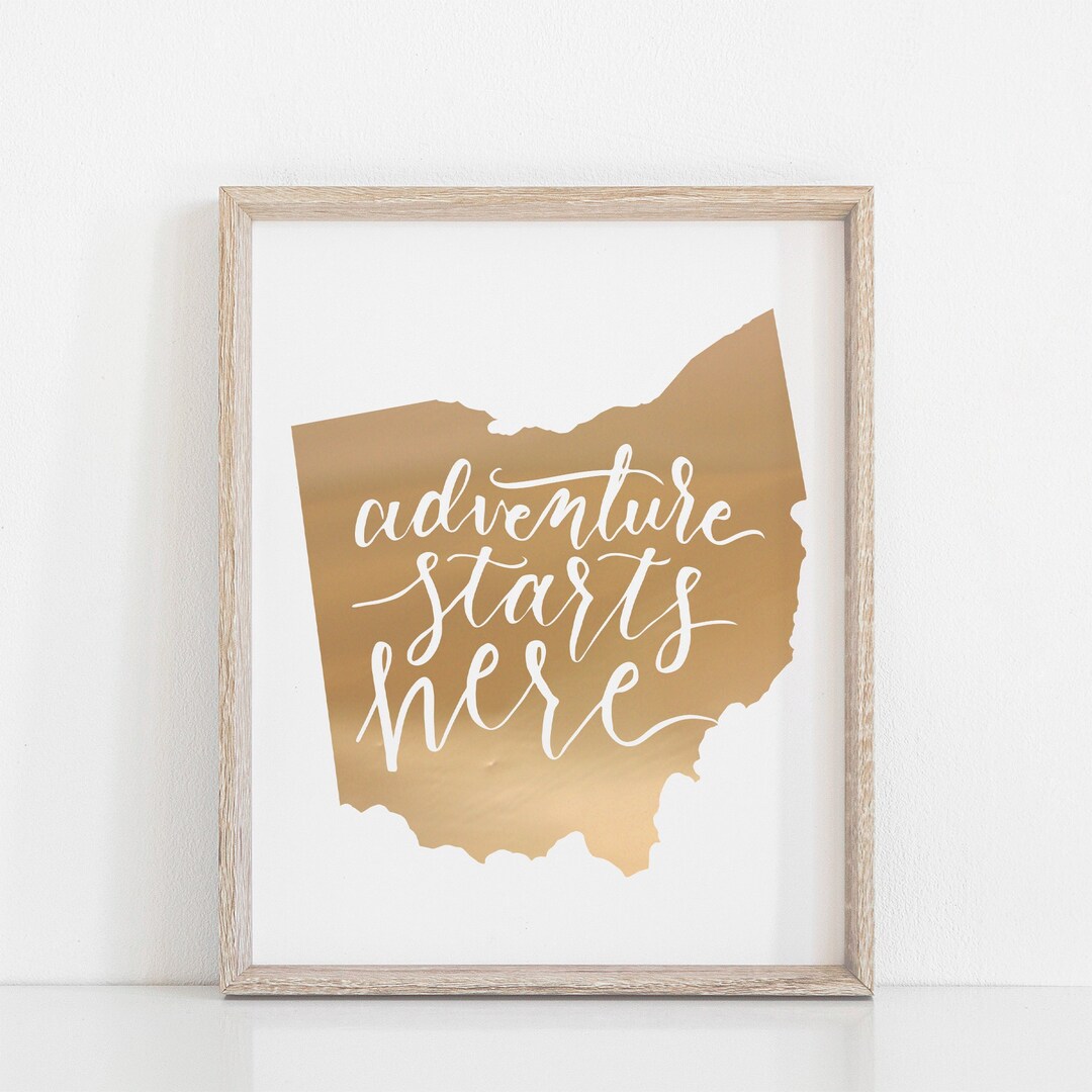 Personalized Adventure Time State Map Print Wall Decor Travel - Etsy