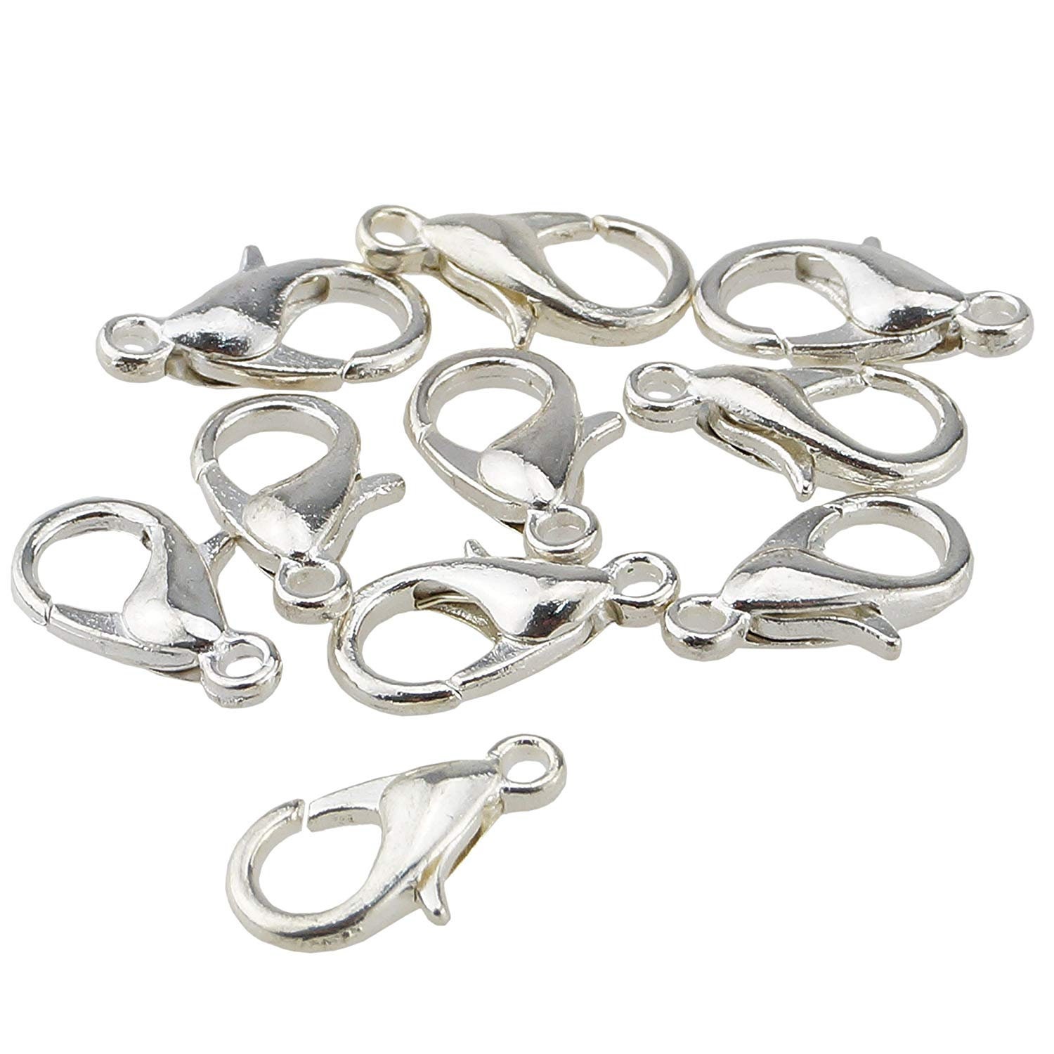 12mm - 100, 1000 Ou 10000 Lobster Clasp Silvered - Wholeseller Price - Etsy