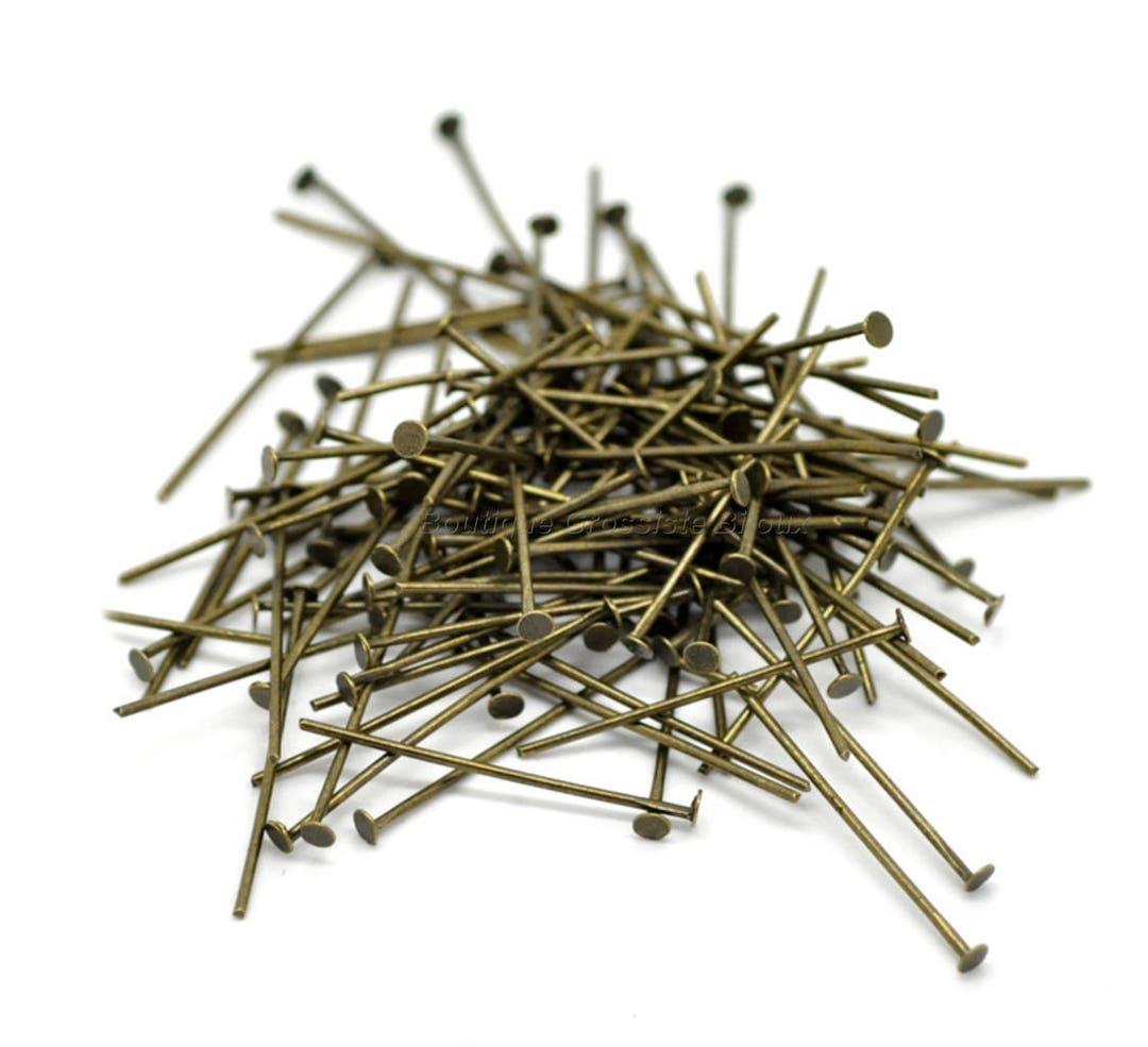 Bronze 40mm - 100 or 1000 Flat Head Nails 40mm - Etsy