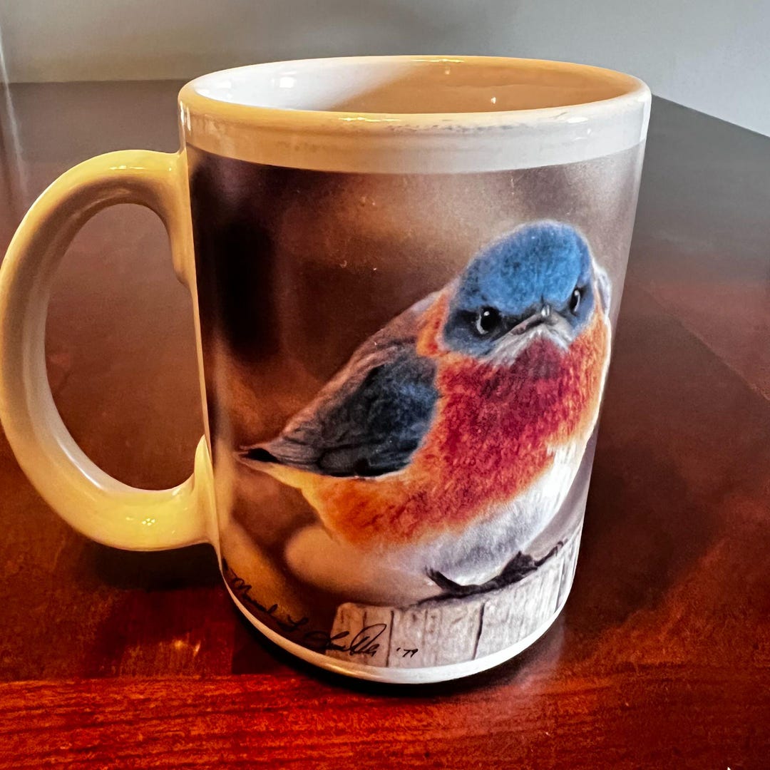 Vintage the Mad Bluebird Coffee Mug 1979 Artwork by Michael L. Smith ...