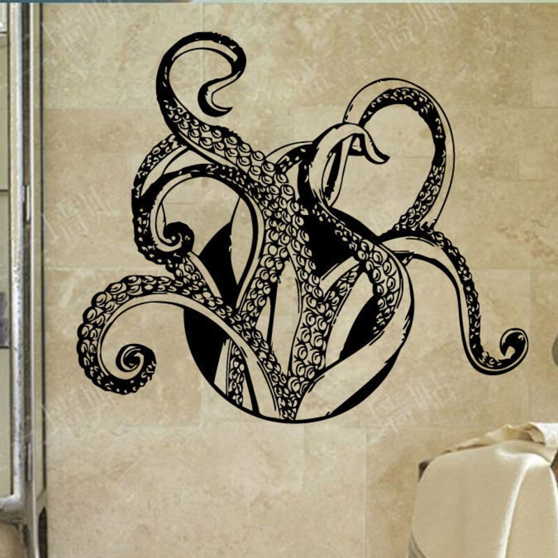 Octopus Wall Decal - Etsy