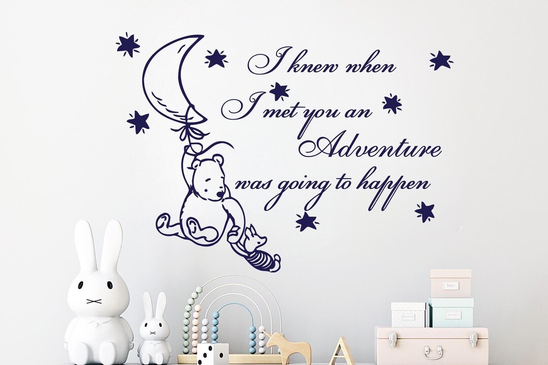 Winnie the Pooh Wall Decals - Classic Winnie the Pooh - Quote for Wall ...