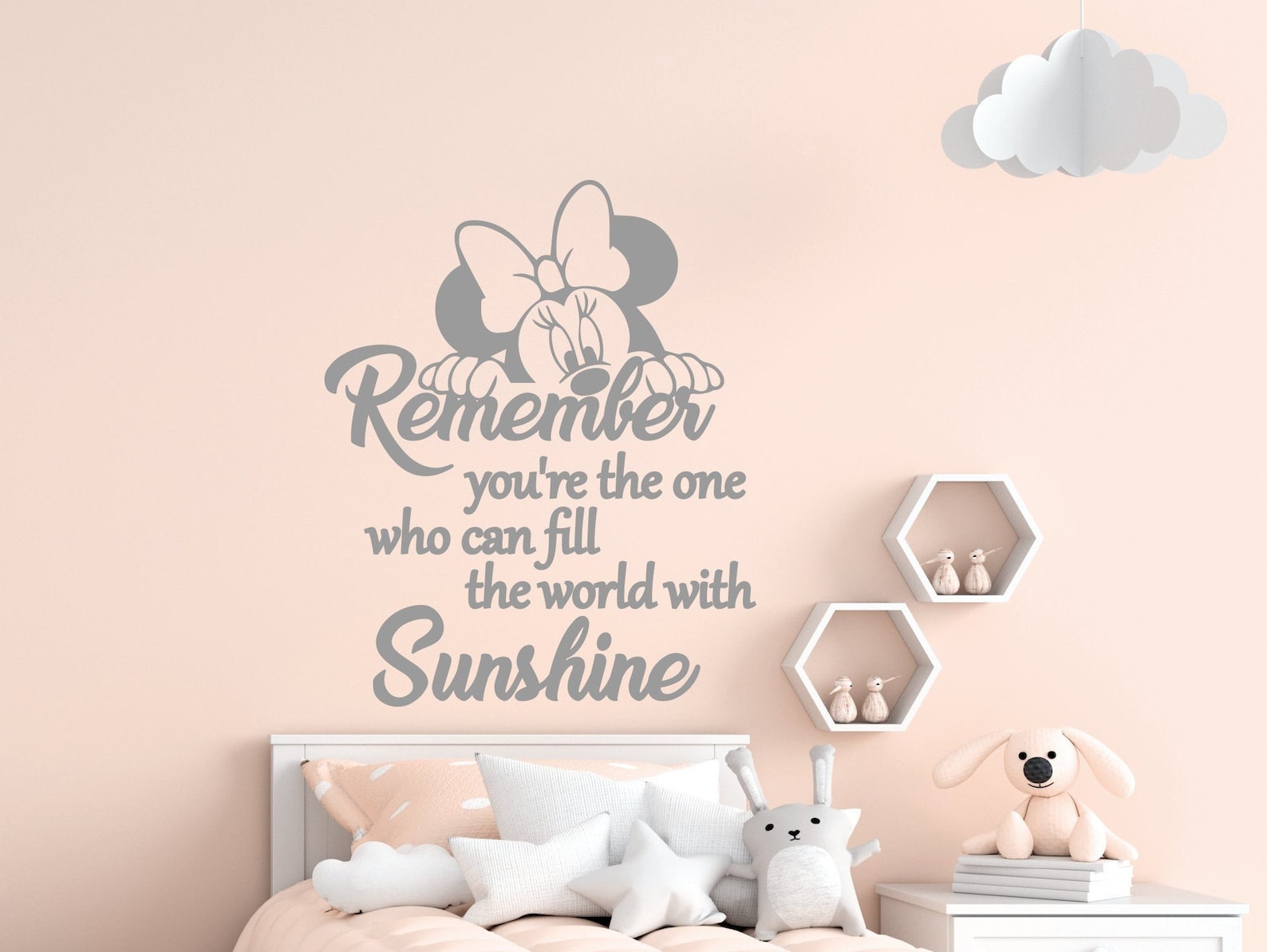 Minnie Mouse Wall Decal Minnie Mouse Quotes Home Vinyl - Etsy