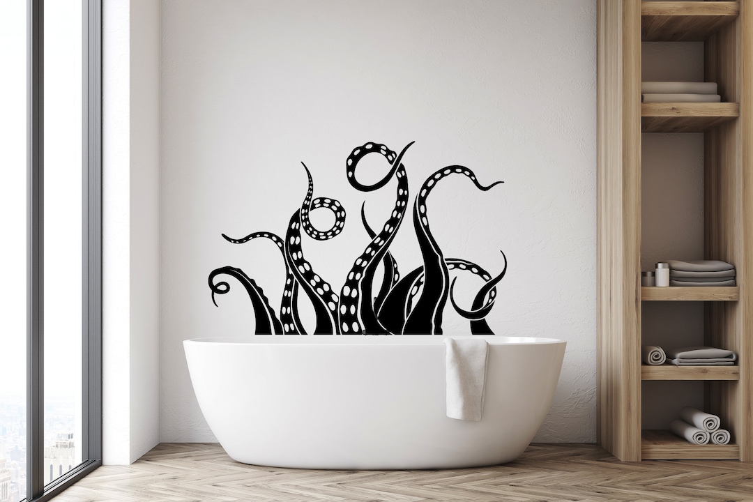 Kraken Octopus Wall Decals - Octopus Vinyl Stickers - Octopus Tentacles ...