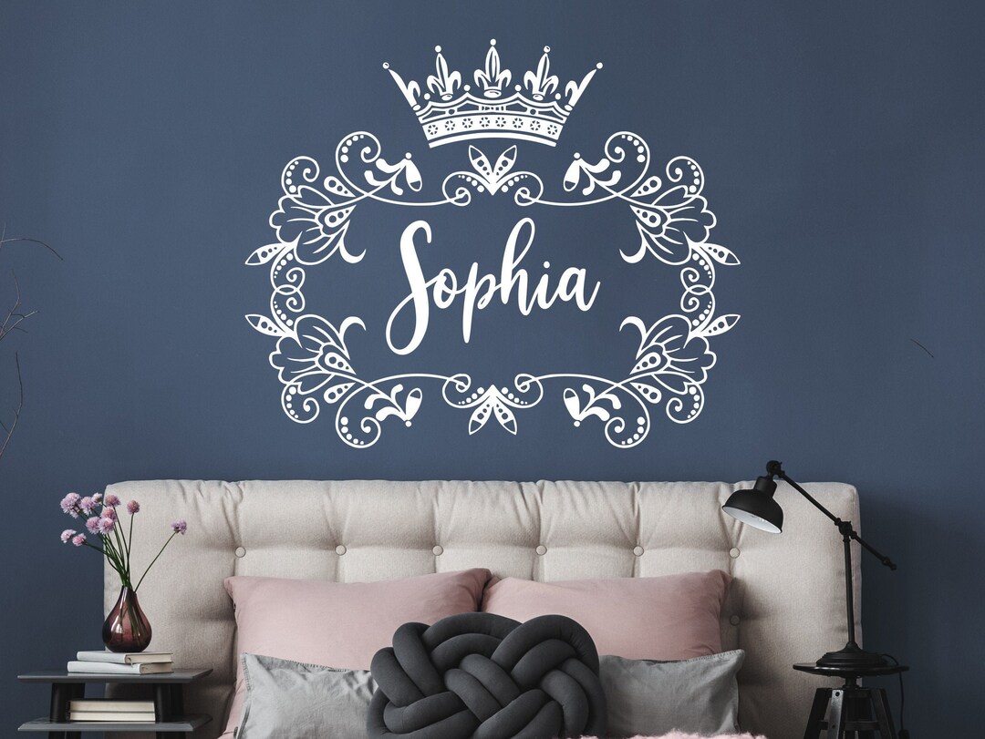 Custom Name Wall Decals - Personalized Vinyl Stickers - Girls Room ...