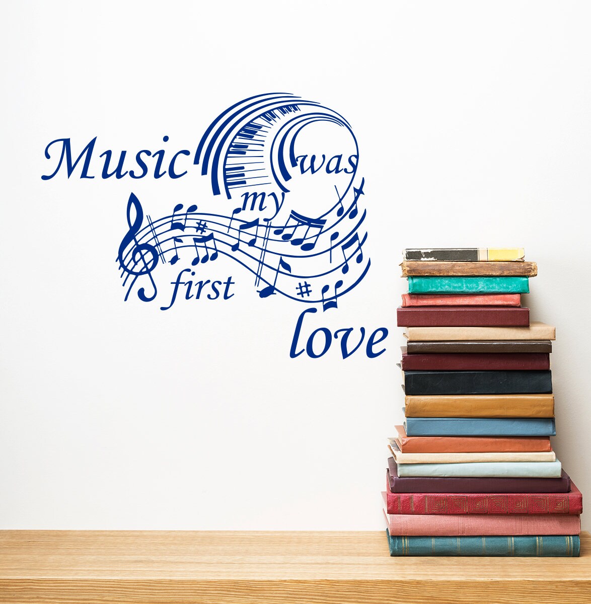 Music Vinyl Decal Music Wall Decals Treble Clef Music - Etsy