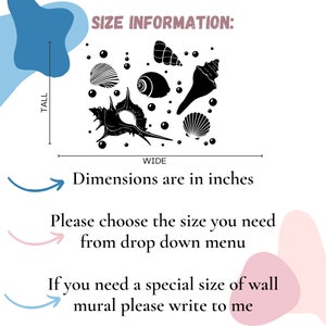 Seashells Wall Decals - Sea Life Vinyl Sticker - Shells Nautical Decals ...