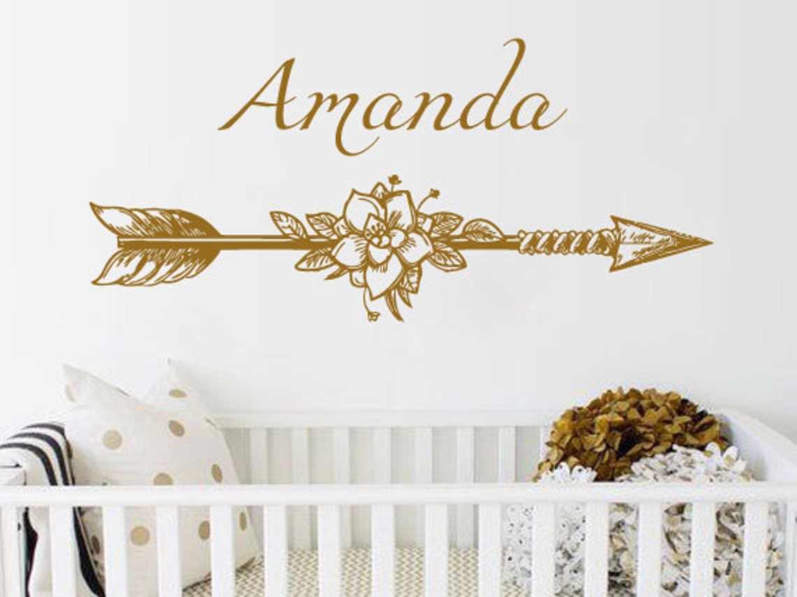 Custom Name Wall Decal Vinyl Stickers Nursery Room Decor - Etsy