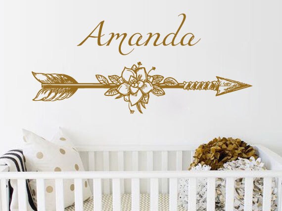 Custom Name Wall Decal Vinyl Stickers Nursery Room Decor | Etsy