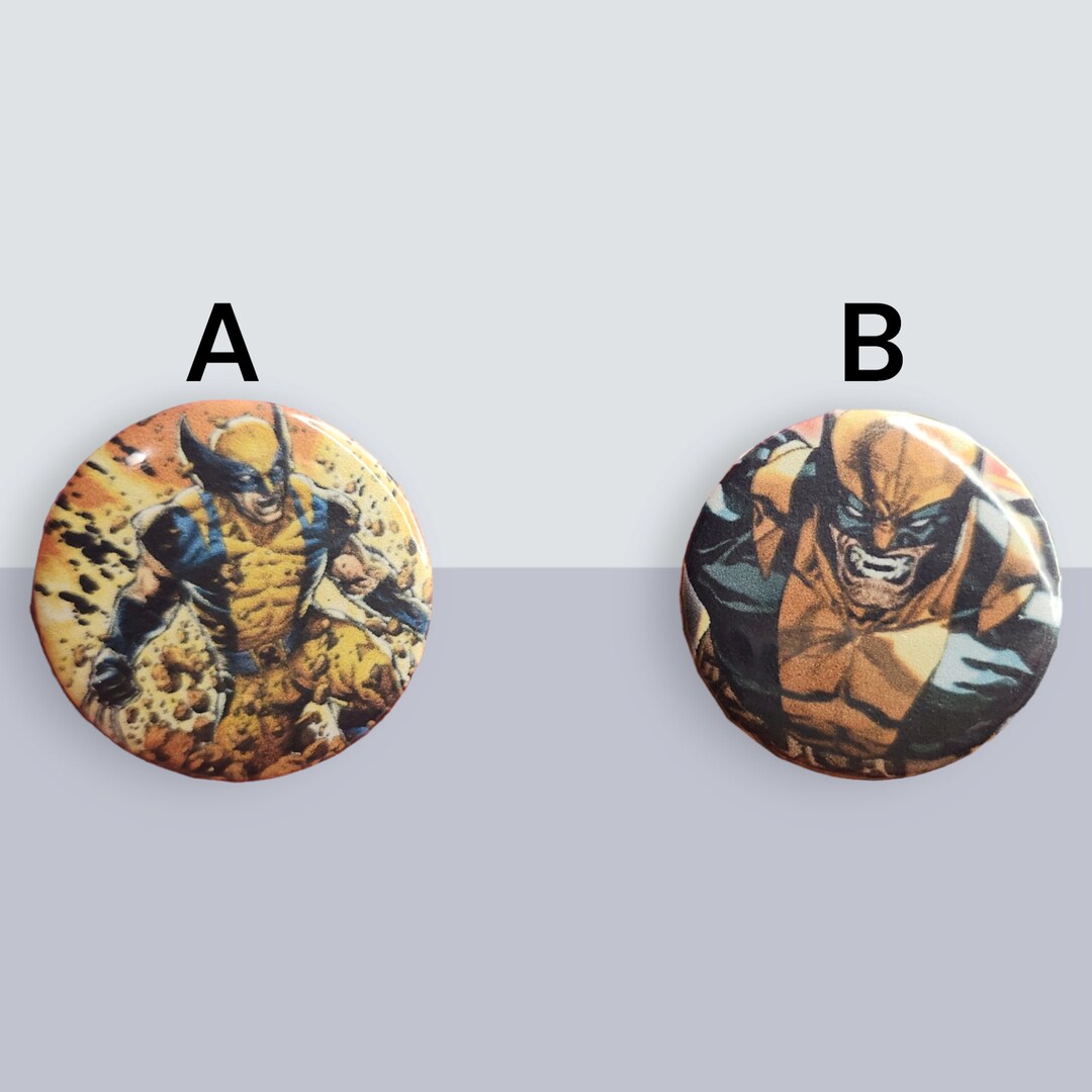 Wolverine (marvel Comics) Button - Etsy
