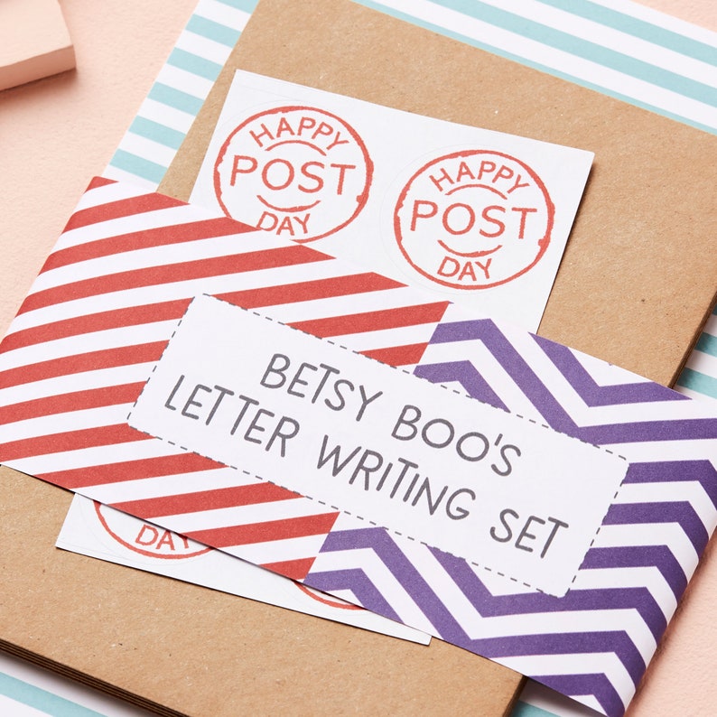 Recycled Graphic Letter Writing Set (option to Personalise) - Letter ...