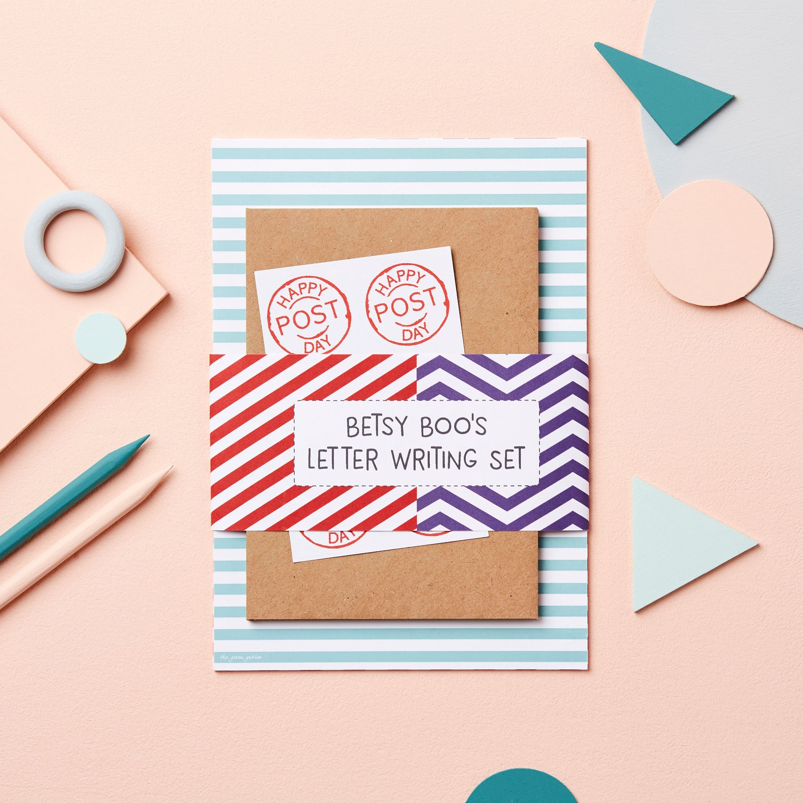 Recycled Graphic Letter Writing Set (option to Personalise) - Letter ...