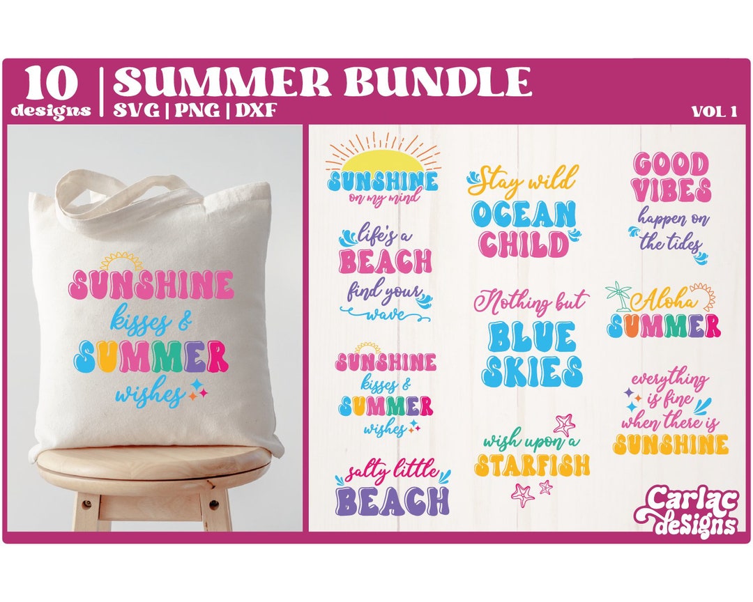 Summer SVG Bundle | Beach SVG Bundle | Summer Cut Files for Cutting ...