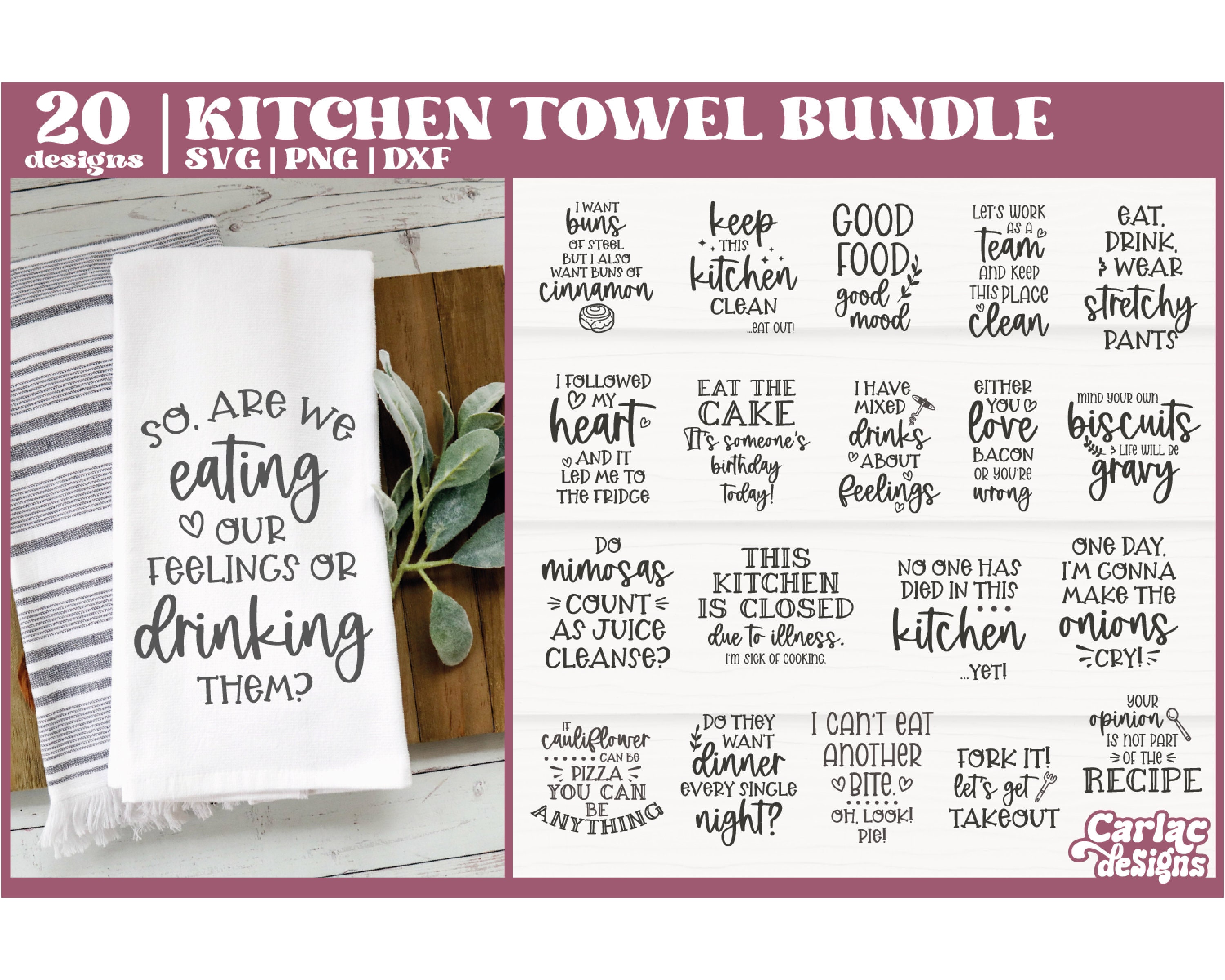 Funny Kitchen Towel SVG Bundle Funny Kitchen SVG Bundle - Etsy Canada