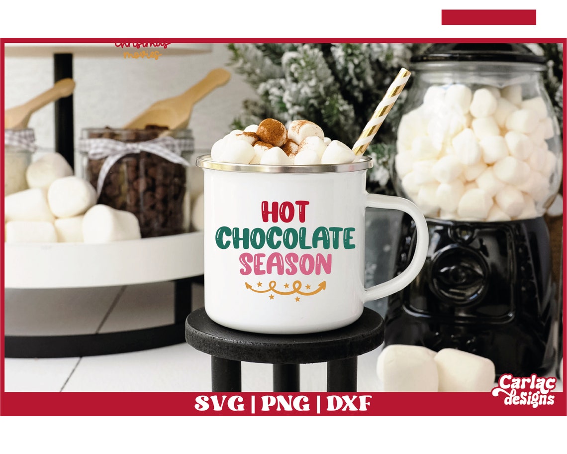 Funny Christmas Mug SVG Bundle, Hot Chocolate Mug, Christmas SVG and ...