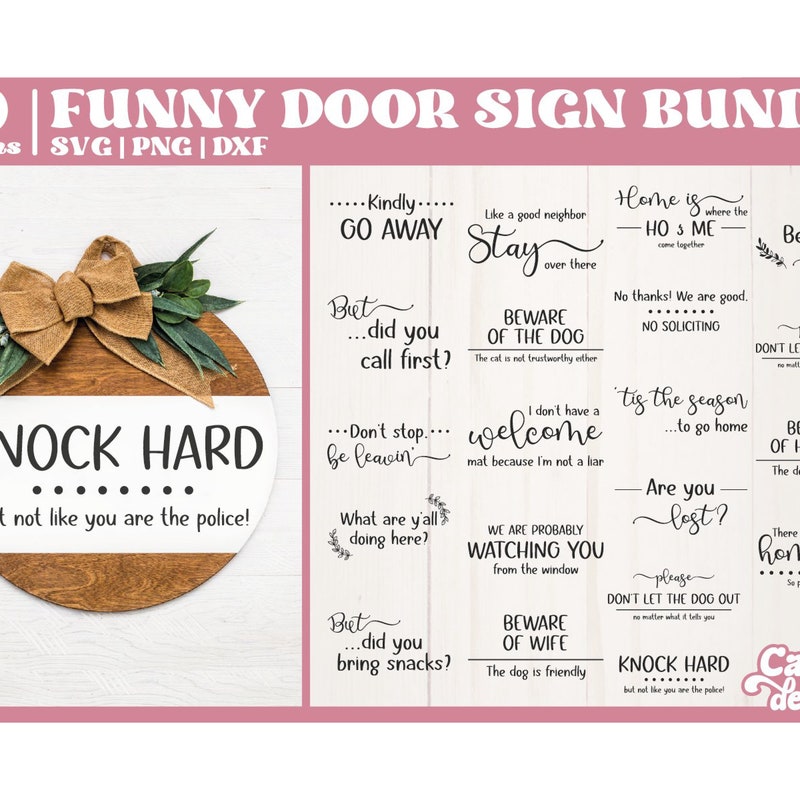 Funny Door Signs - Etsy