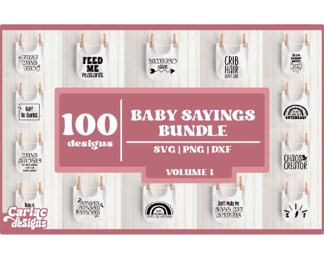 Funny Baby SVG Bundle, Sublimation Designs (100+), Cricut Cut File - Etsy