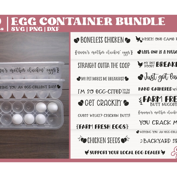 Egg Container Svg - Etsy