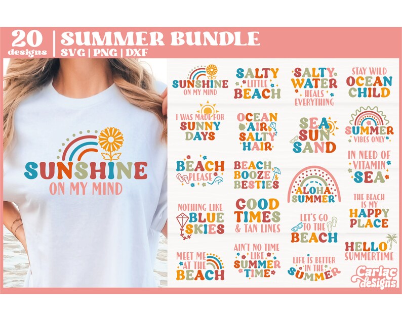 Summer Beach SVG Bundle | Cut Files for Cricut (digital Download) - Etsy