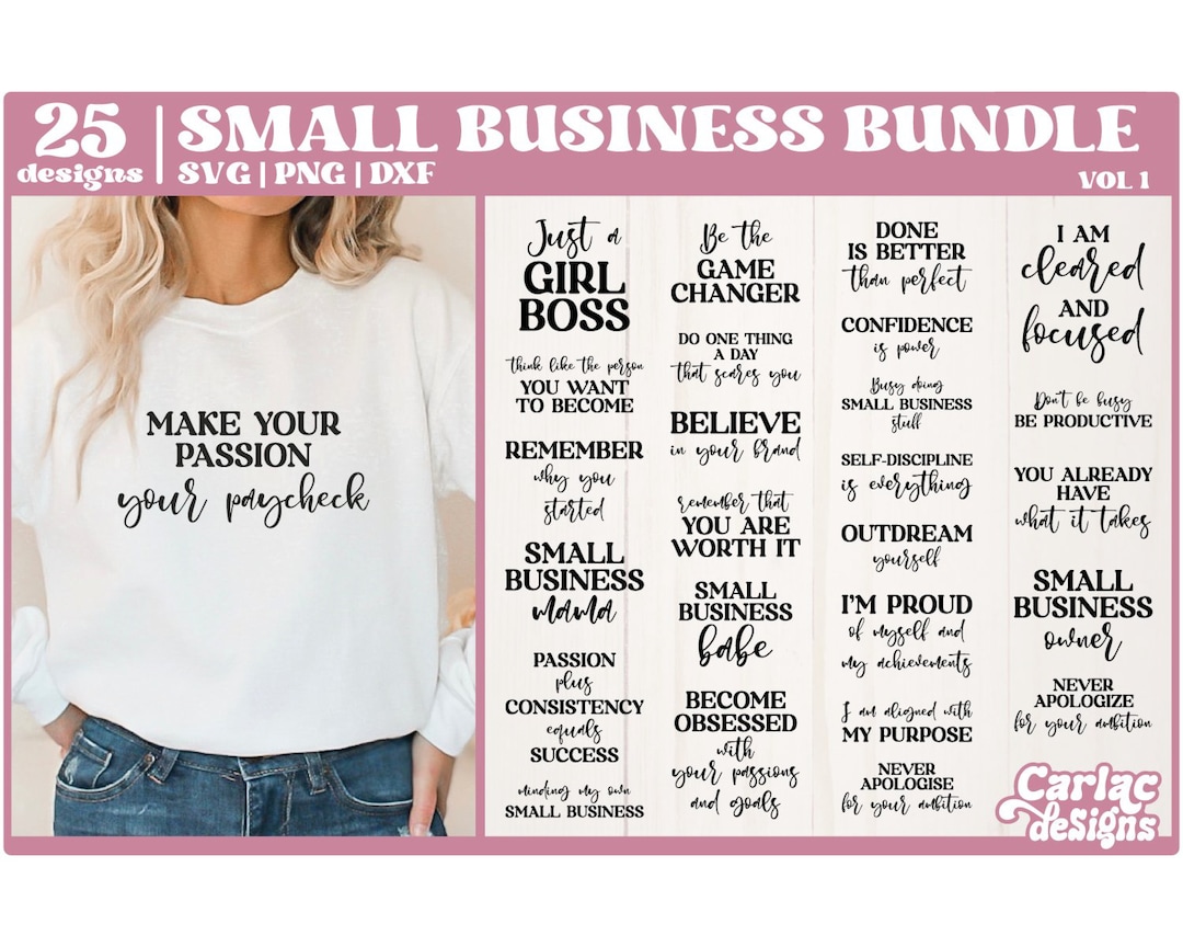 Small Business SVG Bundle | Entrepreneur Quotes (digital Download) - Etsy