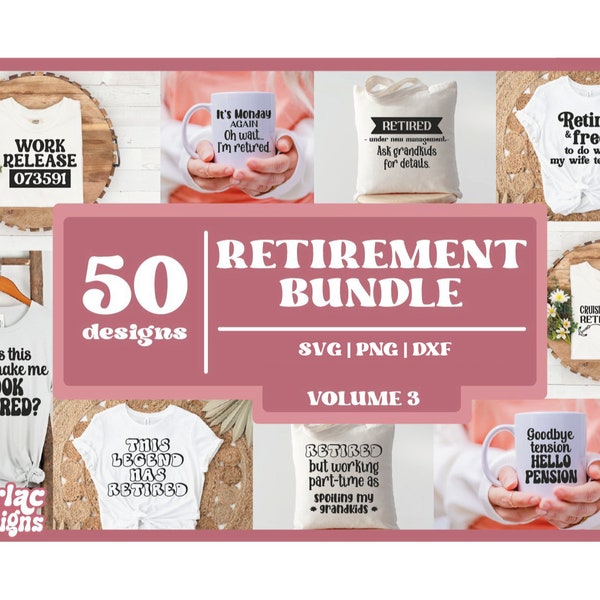 Retirement Svg - Etsy