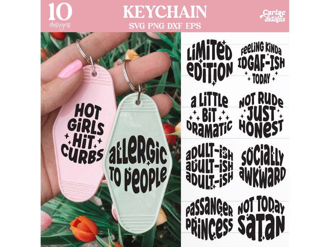 Funny Motel Keychain SVG Bundle, Funny SVG, Funny Keychain SVG, Cut ...