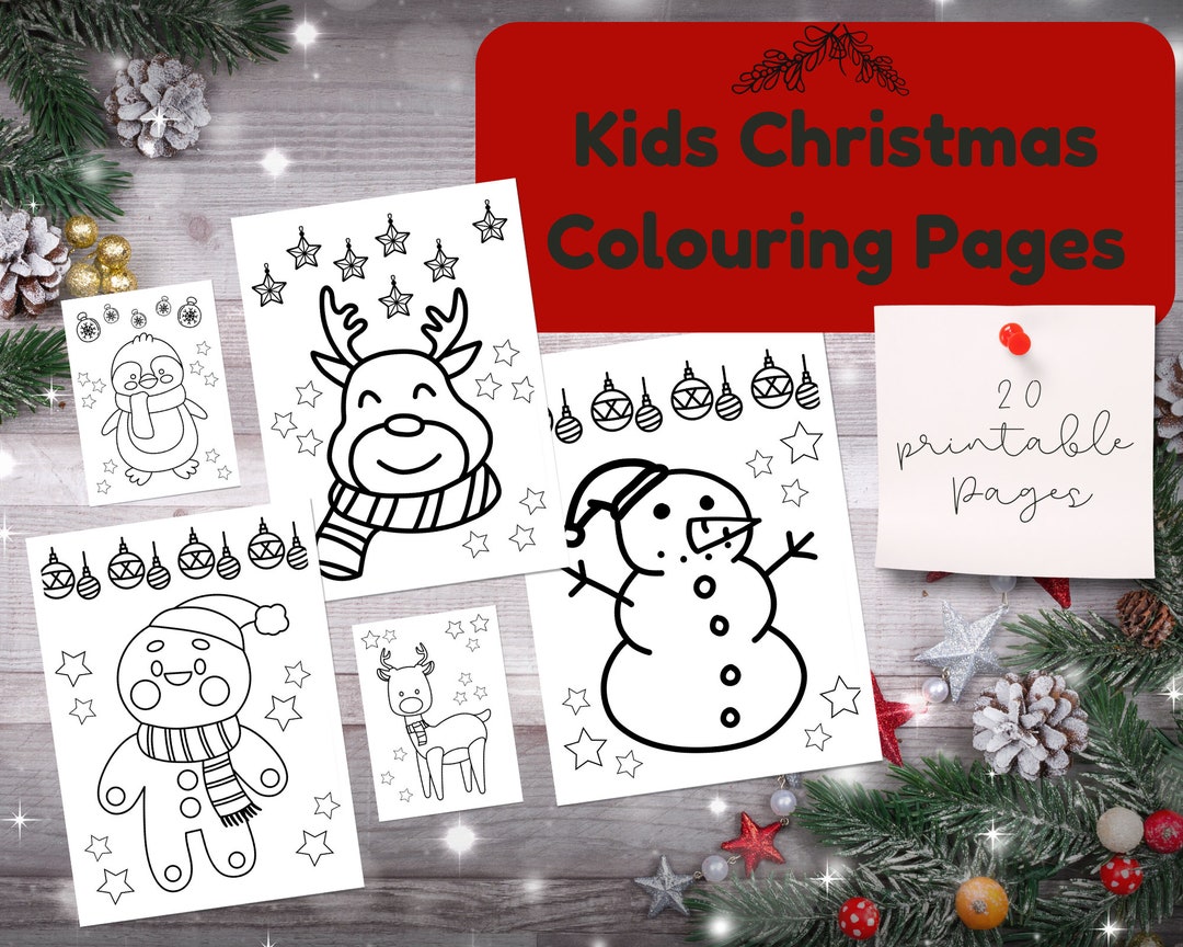 20 Printable Christmas Coloring Pages for Kids. Kids Printable Coloring ...
