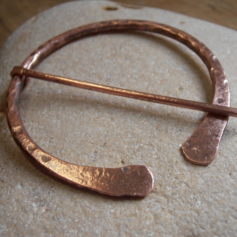 Copper Shawl Pin - Etsy