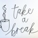 Take a Break Wire Wall Art Iron Wire Wall Decoration With or - Etsy
