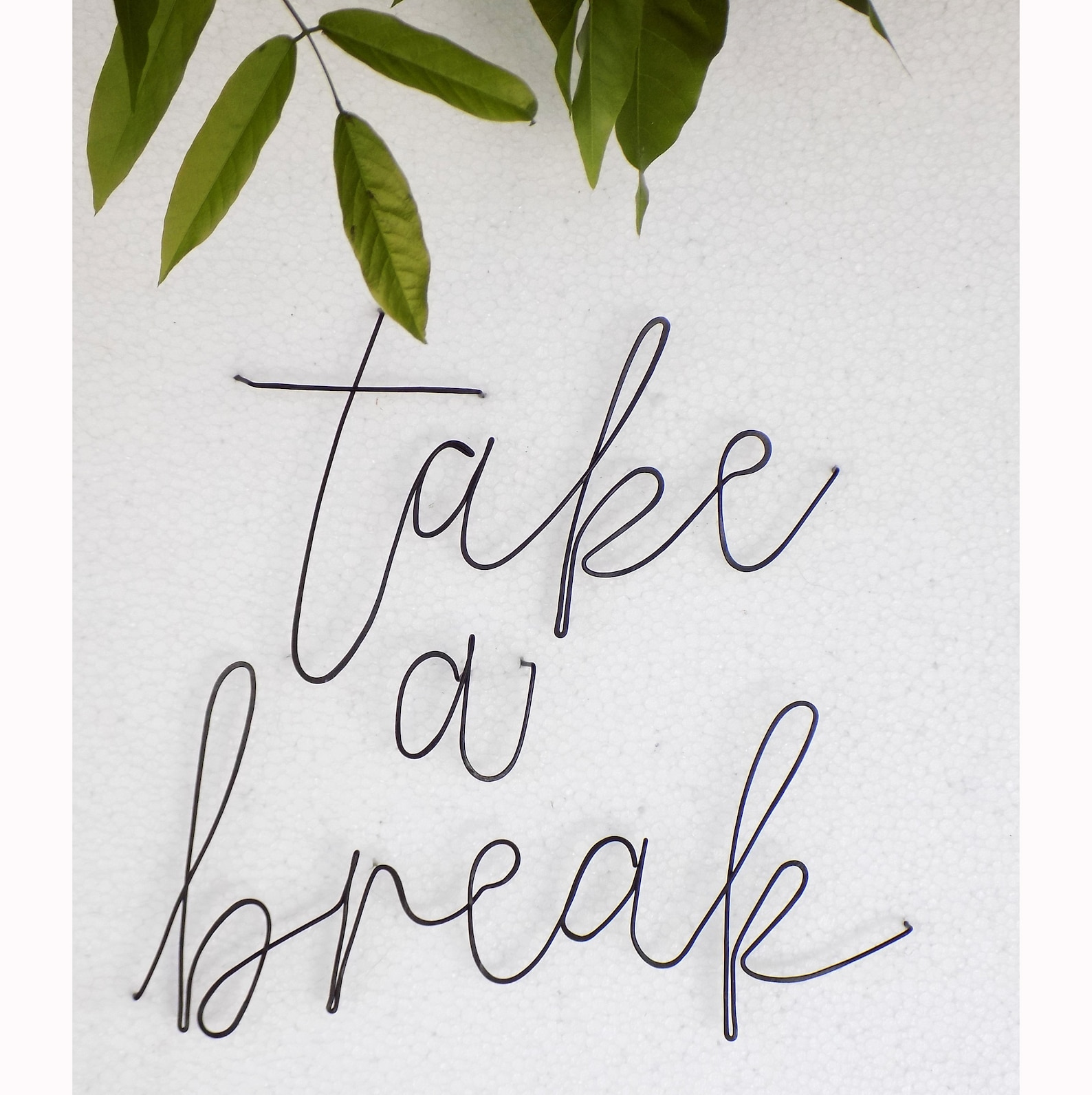 Take a Break Wire Wall Art Iron Wire Wall Decoration With or - Etsy