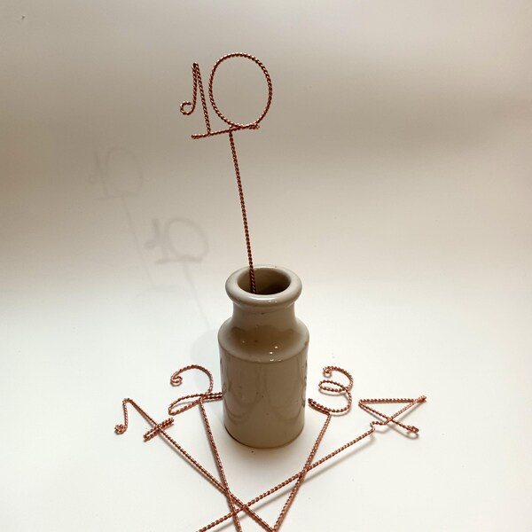 Copper Table Numbers - Etsy