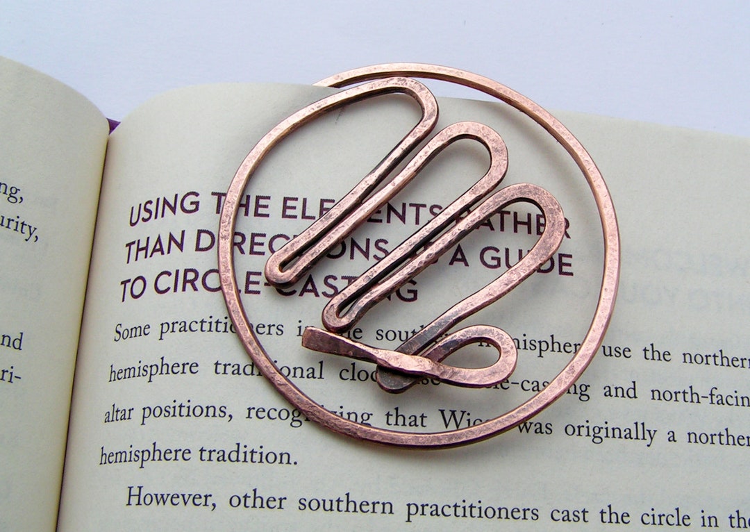 ZODIAC BOOKMARKS Hand Forged Solid Copper Metal Heavy Gauge Wire - A ...