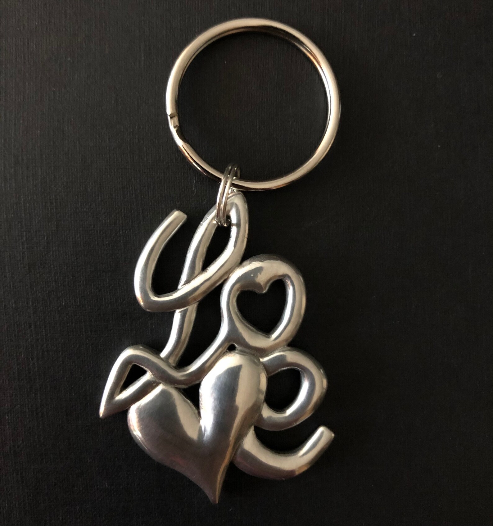 Solid Tinplate Key Ring Representing a Love - Etsy