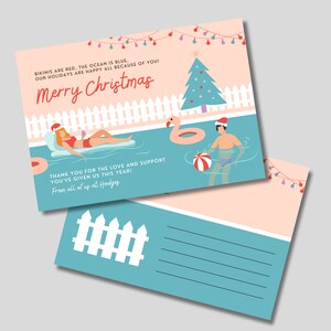 Summer Christmas Card Digital Download Printable Holiday Card ...