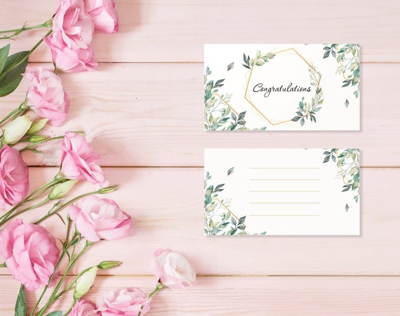 Print Card Gift Card Thank You Card Congratulation Card | Etsy
