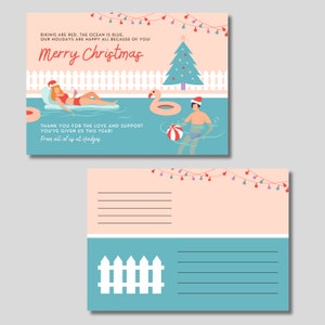 Summer Christmas Card Digital Download Printable Holiday Card ...