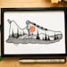 Hardloopschoen: pen en inkt PRINT - Etsy Nederland