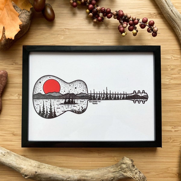 Guitar Ink Pen - Etsy