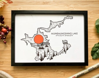 Camping Lantern Pen and Ink PRINT | Etsy Canada