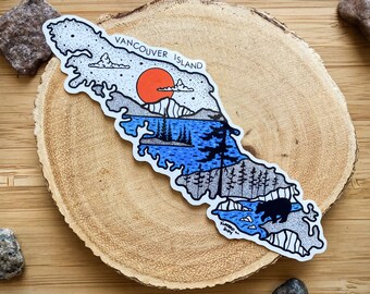 Vancouver Island- STICKER - Etsy