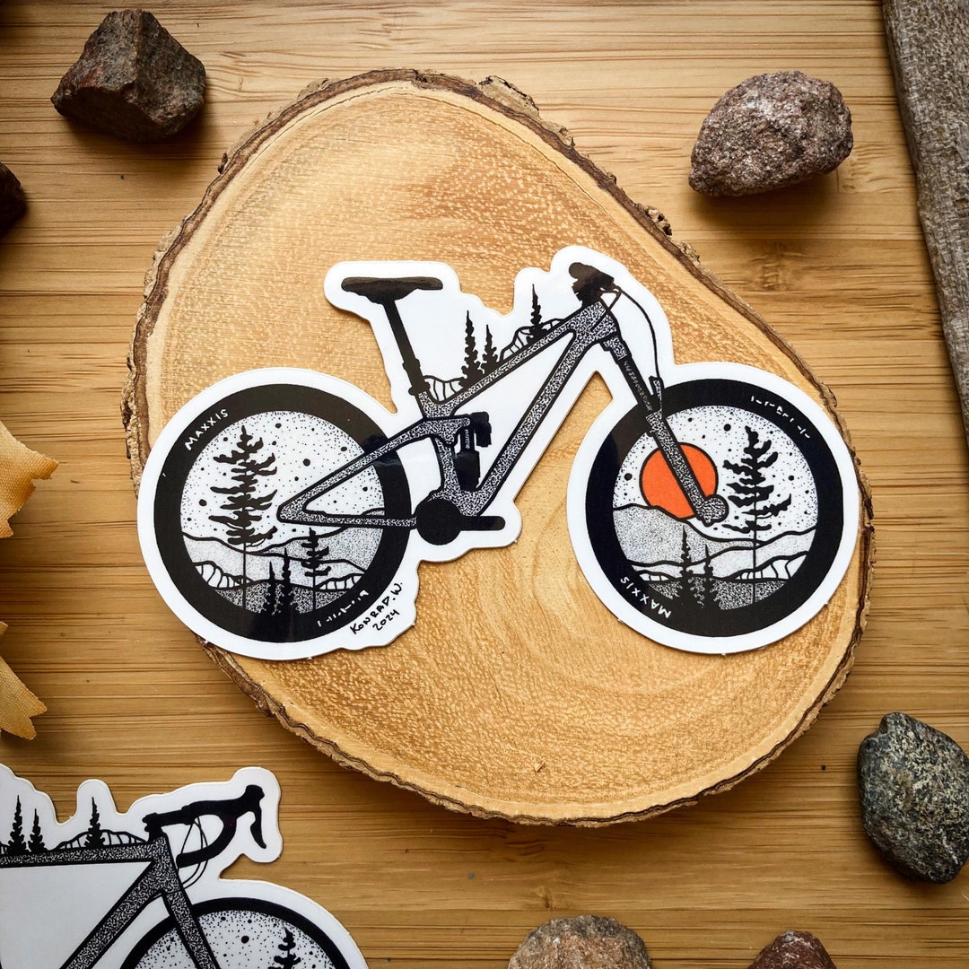 Mountain Bike - STICKER - Etsy