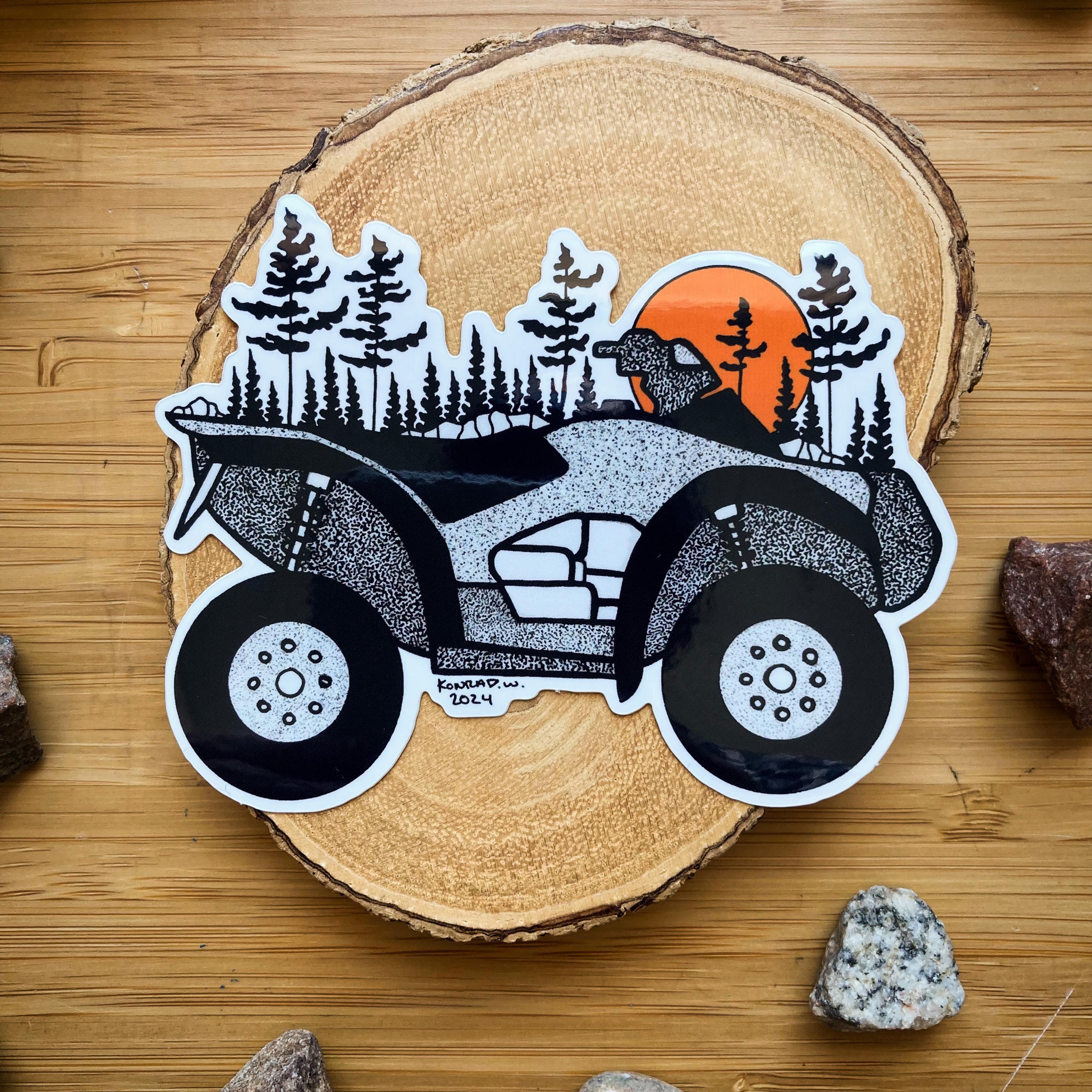 ATV Vinyl Sticker - Indoor/outdoor Decal - Etsy