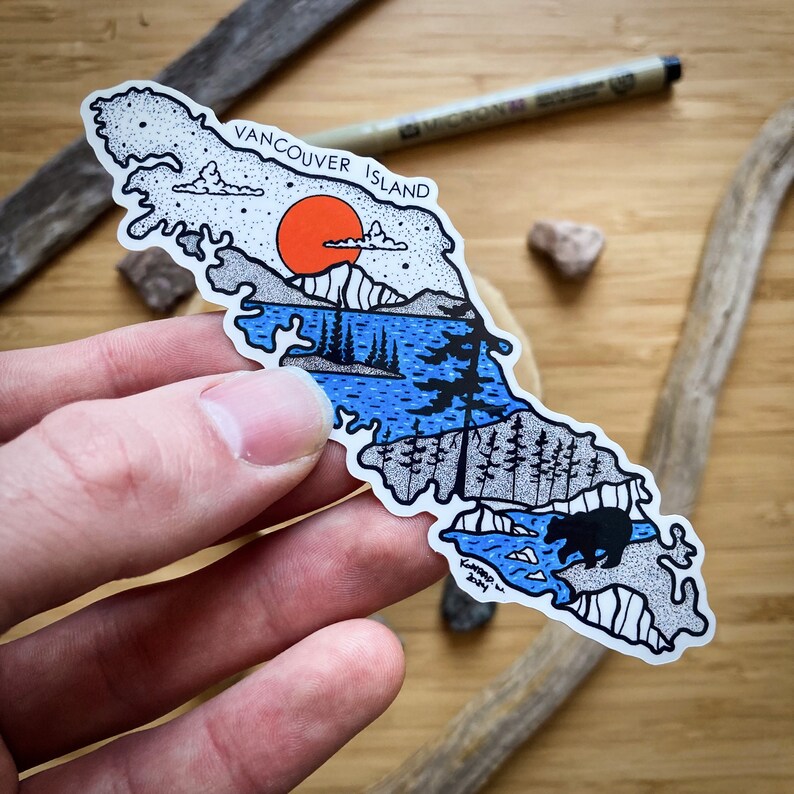 Vancouver Island- STICKER - Etsy