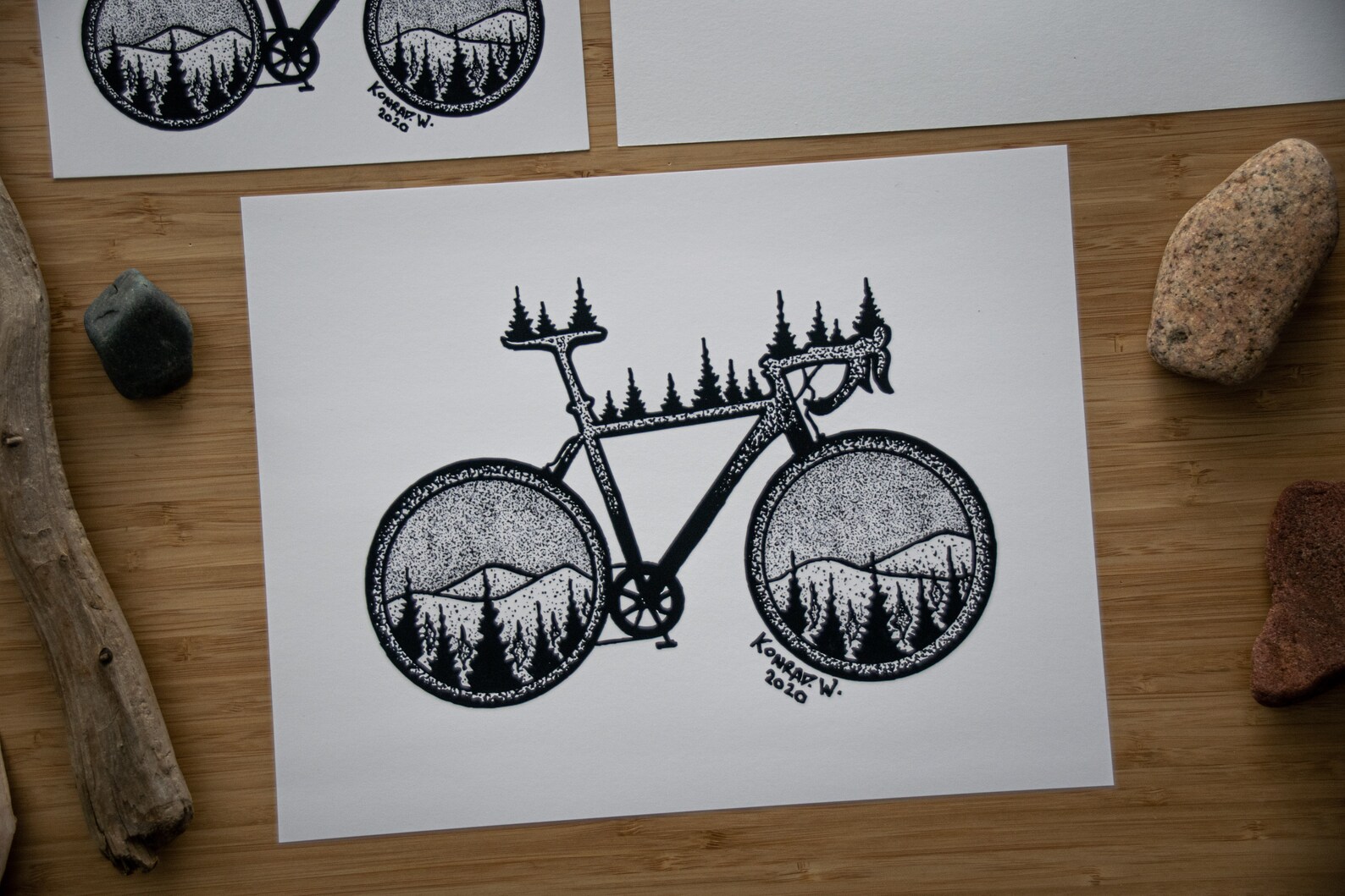 Road Bike Pen and Ink PRINT - Etsy Canada