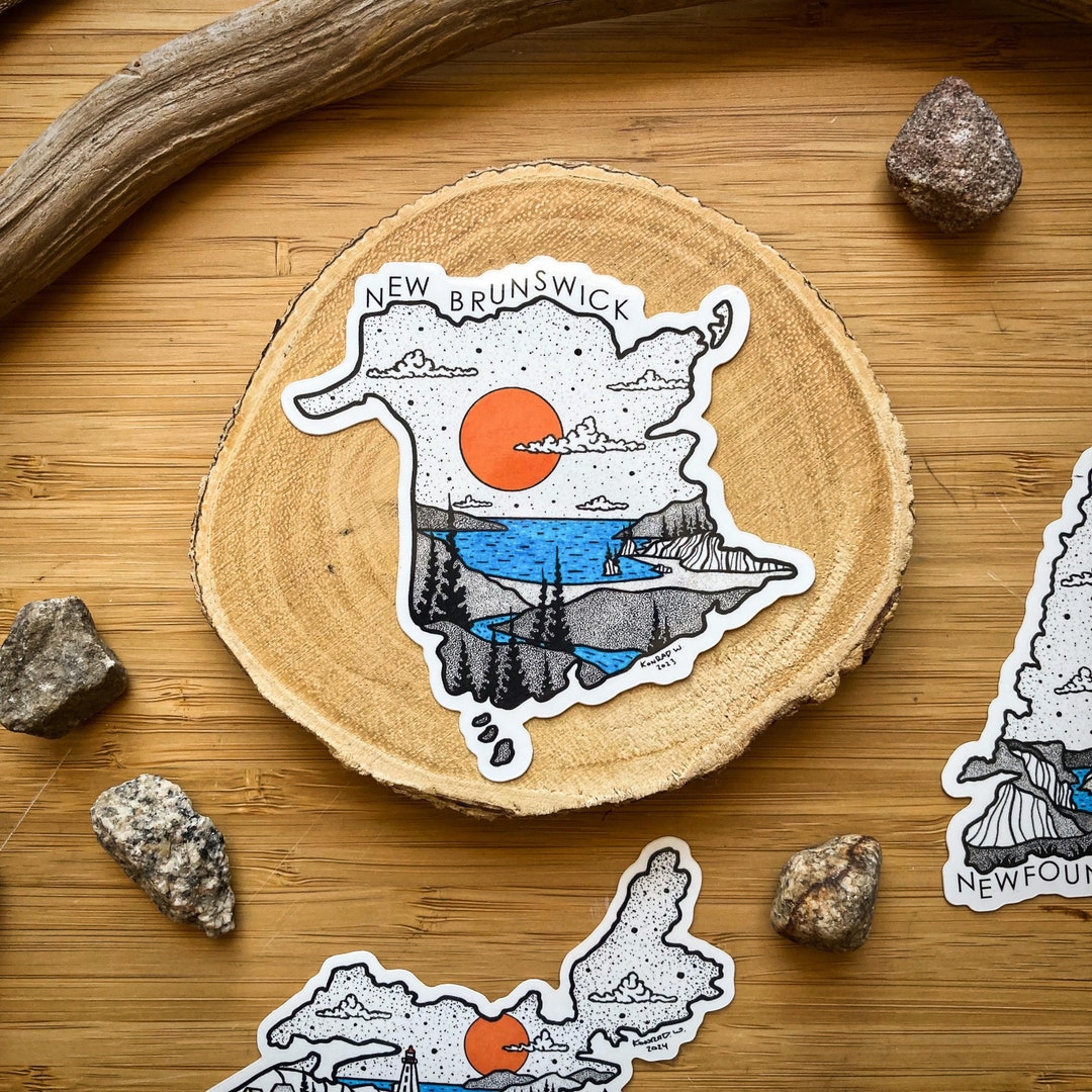 The Province of New Brunswick - STICKER - Etsy