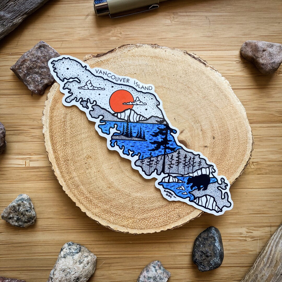 Vancouver Island STICKER - Etsy