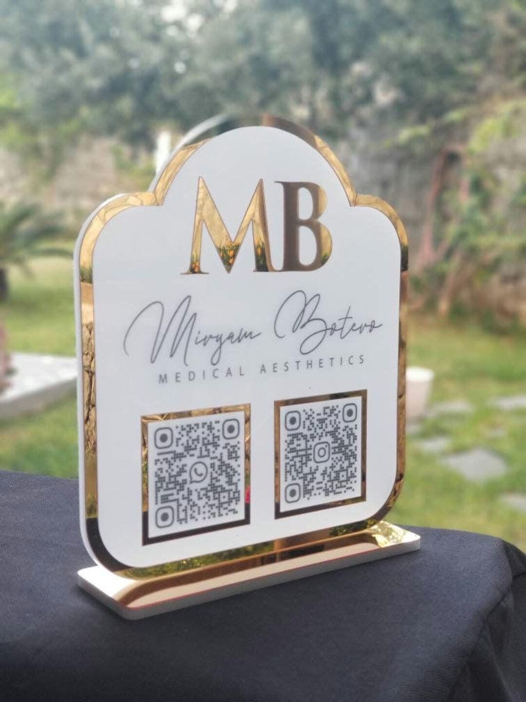 Custom Acrylic Multi QR Code Desk Sign, Business Display - Etsy Australia