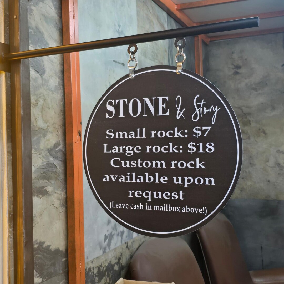 Custom Round Blade Sign, Storefront Outdoor Hanging Sign, Business Logo ...