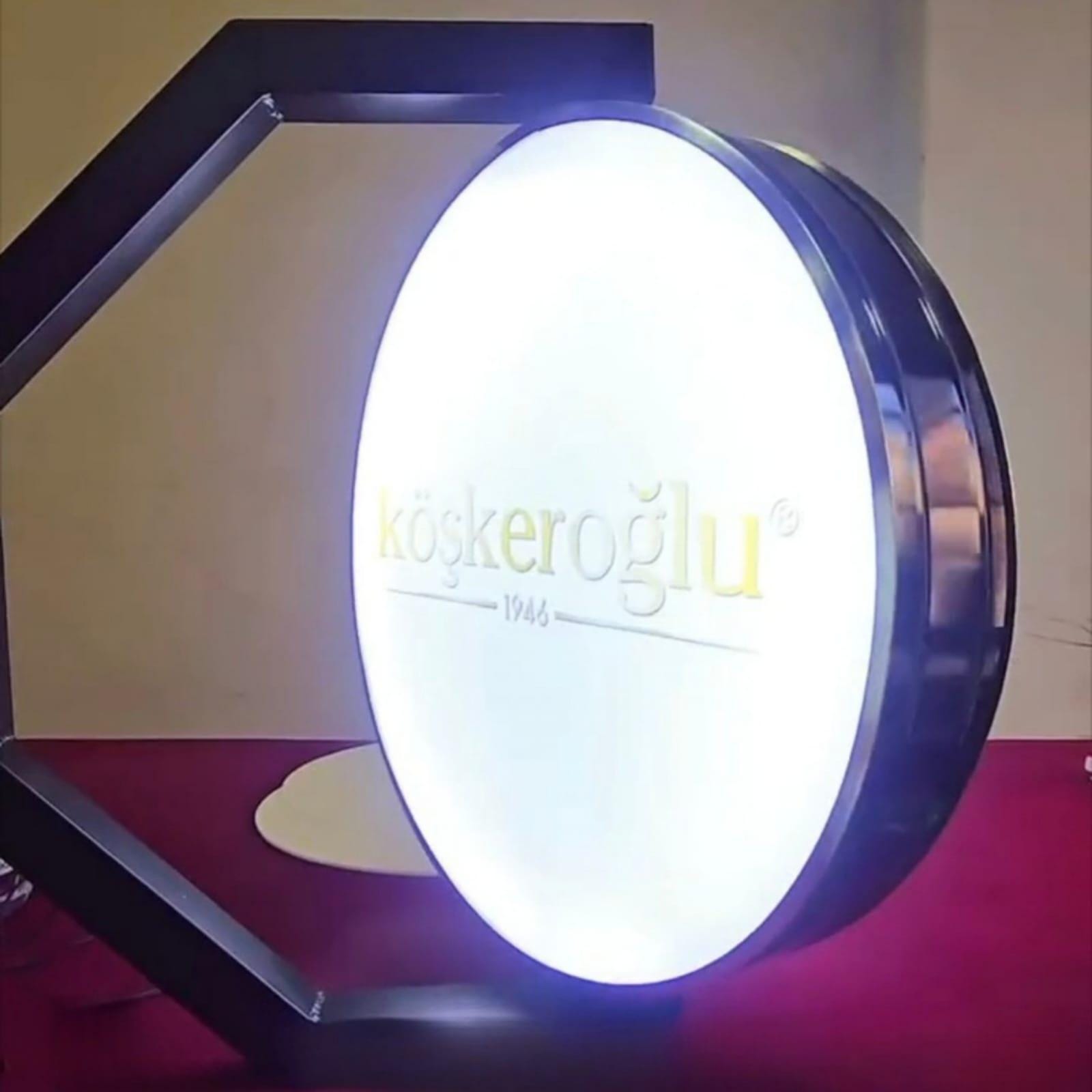 360 Rotating Sign, Custom Business Sign, Outdoor Led Light Box ...